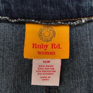 Ruby Rd. | Jackets & Coats | Ruby Rd Size 6w Jacket Embellished Zip Up ...